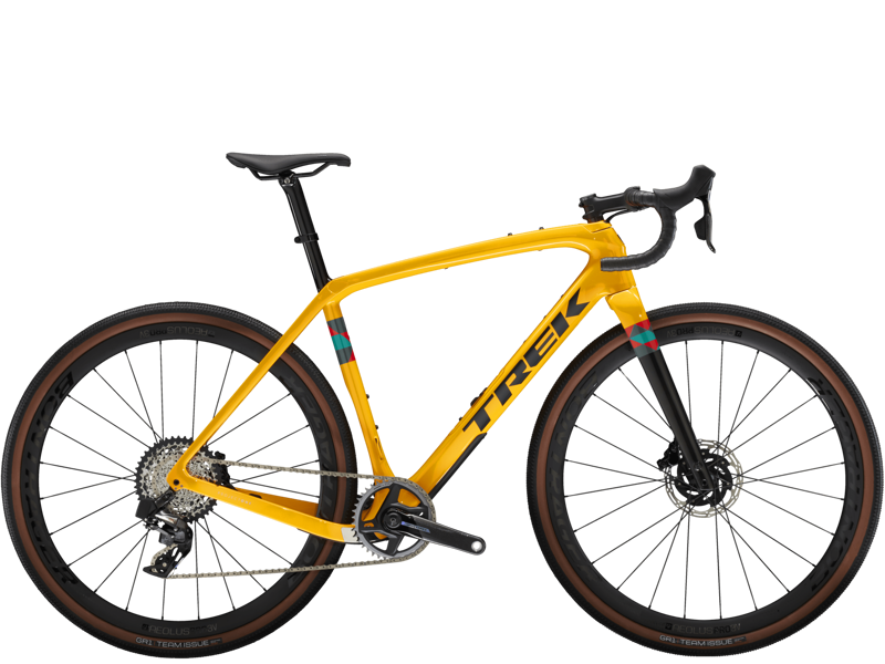 Trek Checkpoint SLR 7 AXS Carbon Gravel Bike in Marigold/Nautical Navy